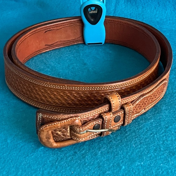 Vogt | Accessories | Vogt Basket Weave Rangergenuine Leather Belt In ...